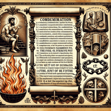 Condenación según la Biblia: Ejemplos y versículos clave