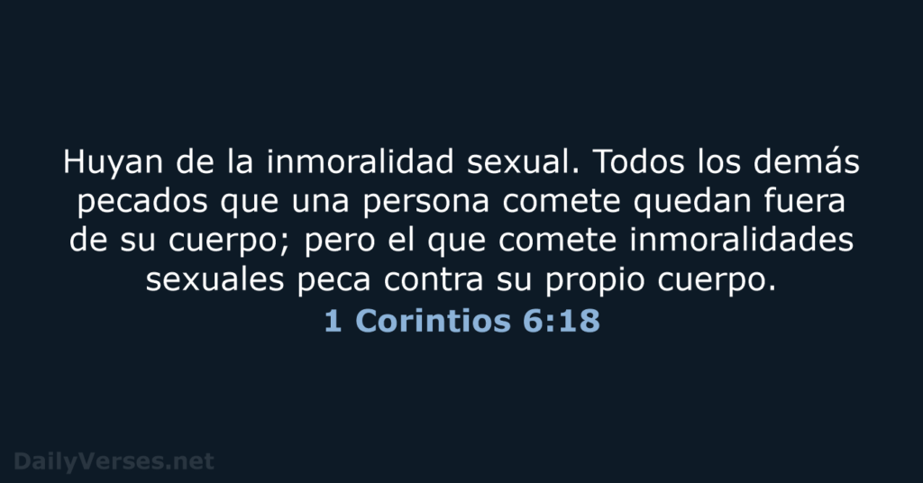 ¿Por qué la inmoralidad sexual es pecado contra el cuerpo?
